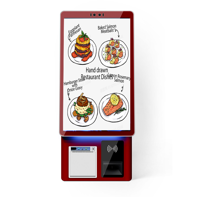 Crtly Food Ordering Kiosk Touchscreen Display Wandmontage Informatie Kiosk