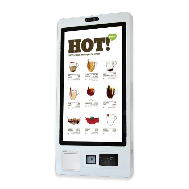 1920X1080 Custom Logo Self-Ordering Kiosk Voor Desktop Wand En Vloer